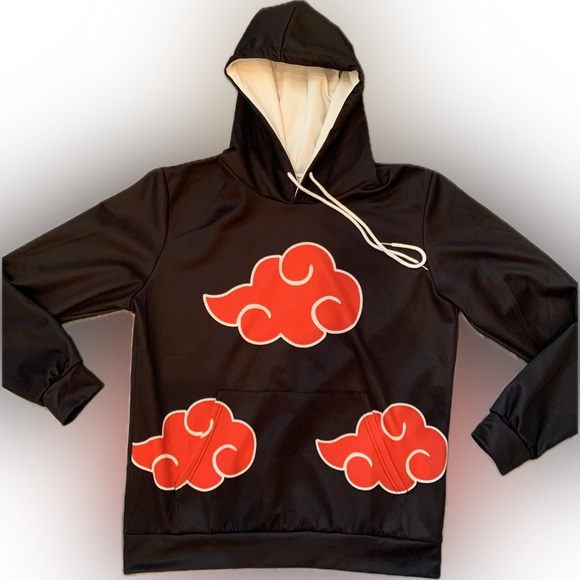 Shirts & Tops | Akatski Hoodie Naruto Akatsuki Black Shiny Hoodie Boys ...